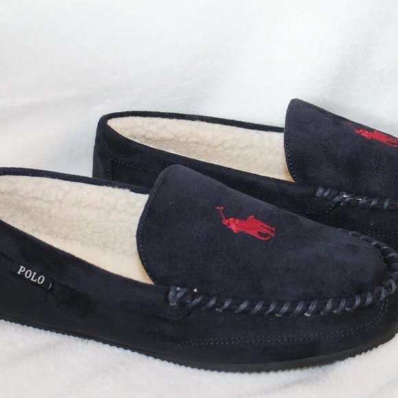 Polo Ralph Lauren | Shoes | New Polo Ralph Lauren Mens Slippers Blue ...